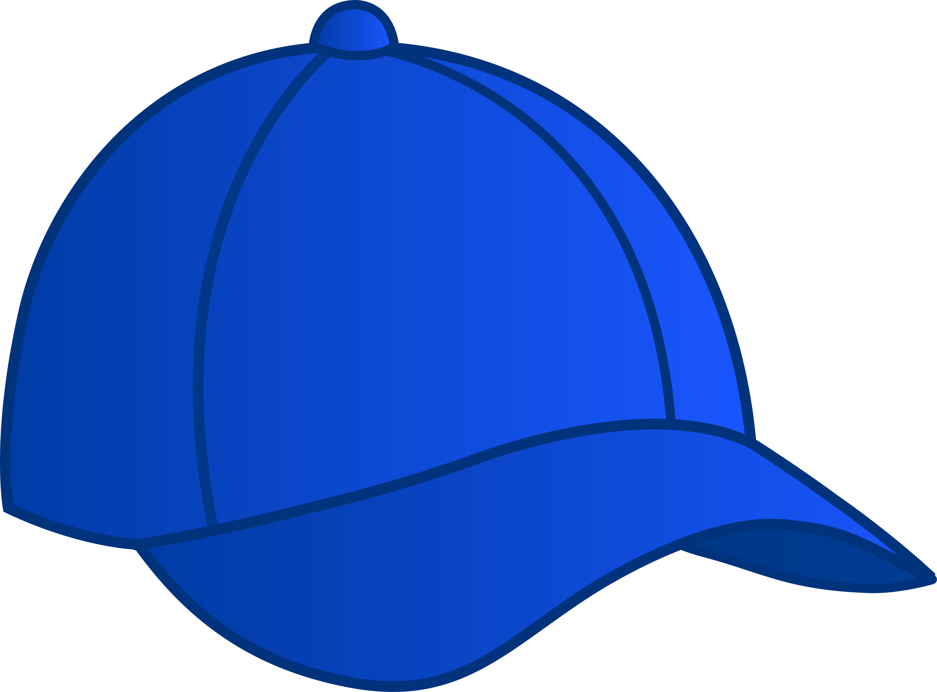 Blue Baseball Cap Free Clip Art