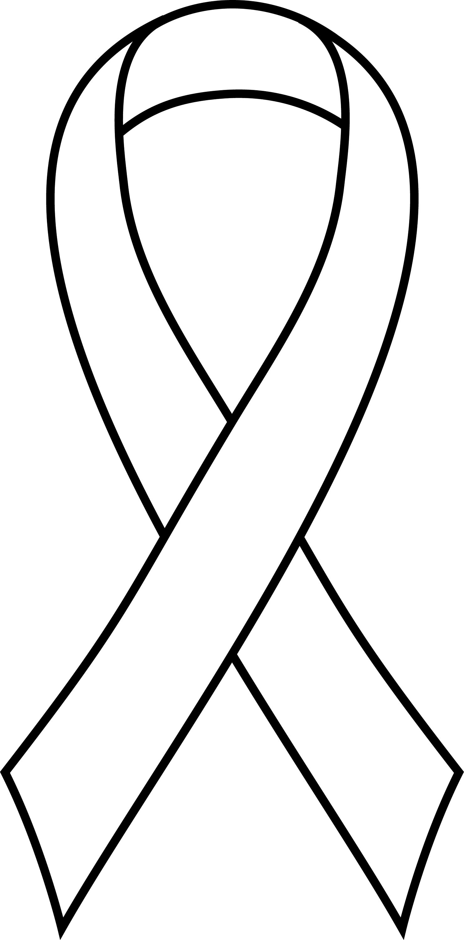Simple Ribbon Design For Coloring Free Clip Art