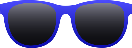 Bright Blue Sunglasses Free Clip Art